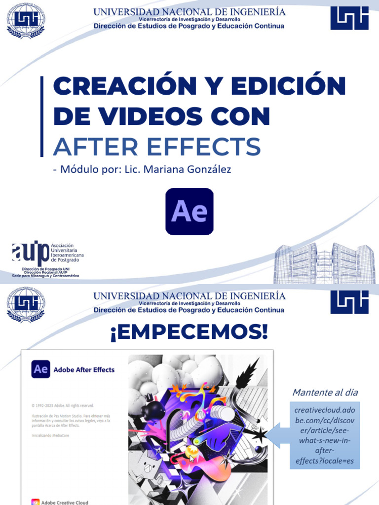 Efectos de Tiempo en After Effects | PDF | Animación | Vídeo