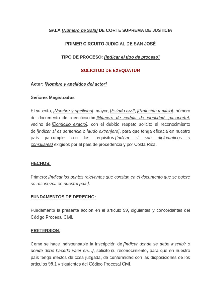 Solicitud de Exequatur | PDF | Res Judicata | Ley procesal