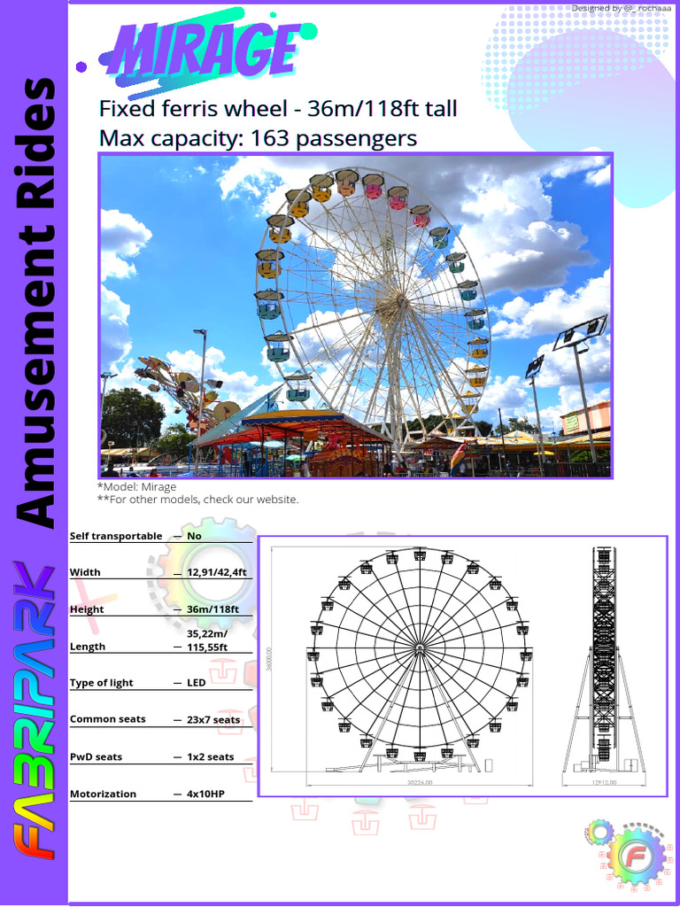 Cópia de FABRIPARK Amusement Rides - MIRAGE (English Version) | PDF