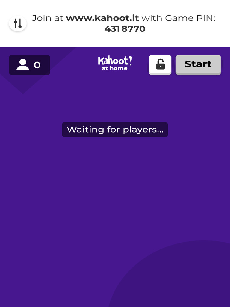 Waiting For Players - Kahoot! | PDF
