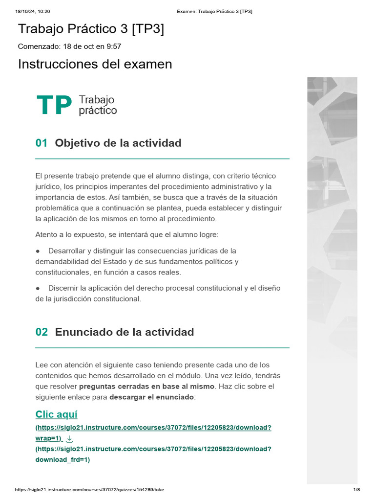 Procedimiento Administrativo: TP3 | PDF | Separación de poderes | Justicia