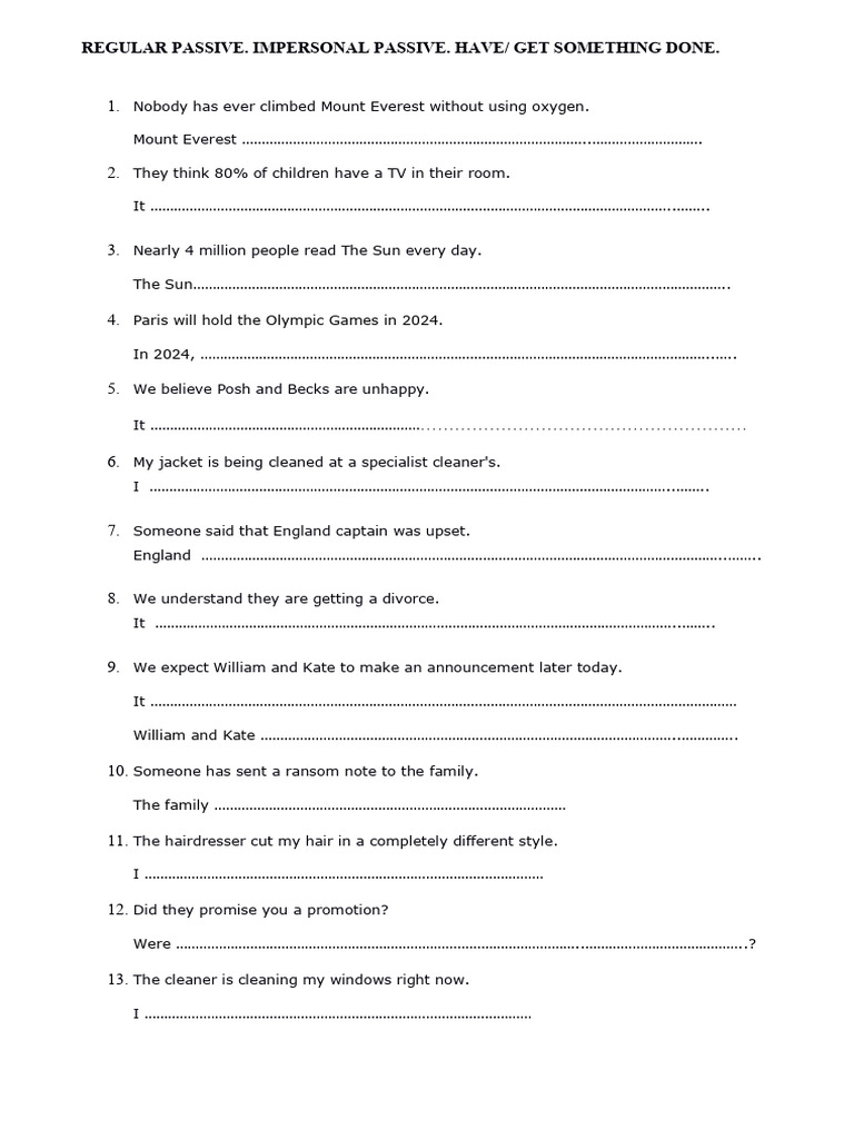 Mixed Passive Transformations | PDF