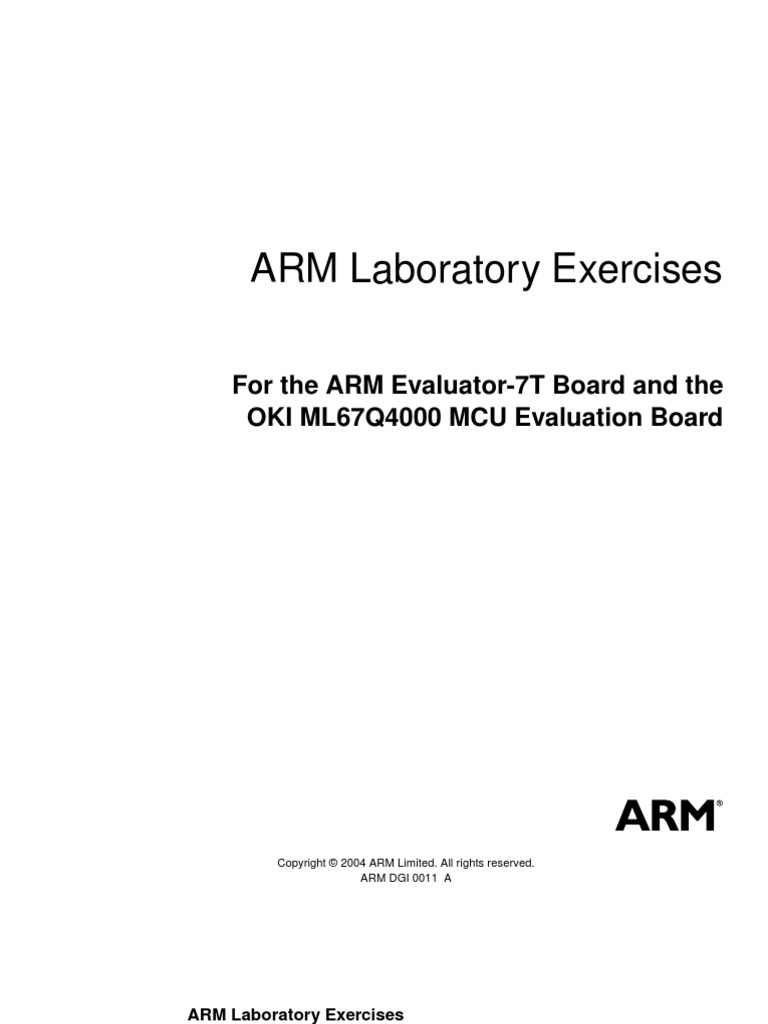 ARM Lab Manual | PDF | Arm Architecture | Instruction Set