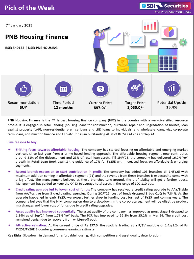 PNB Housing Finance LTD | PDF | Mortgages | Securities (Finance)