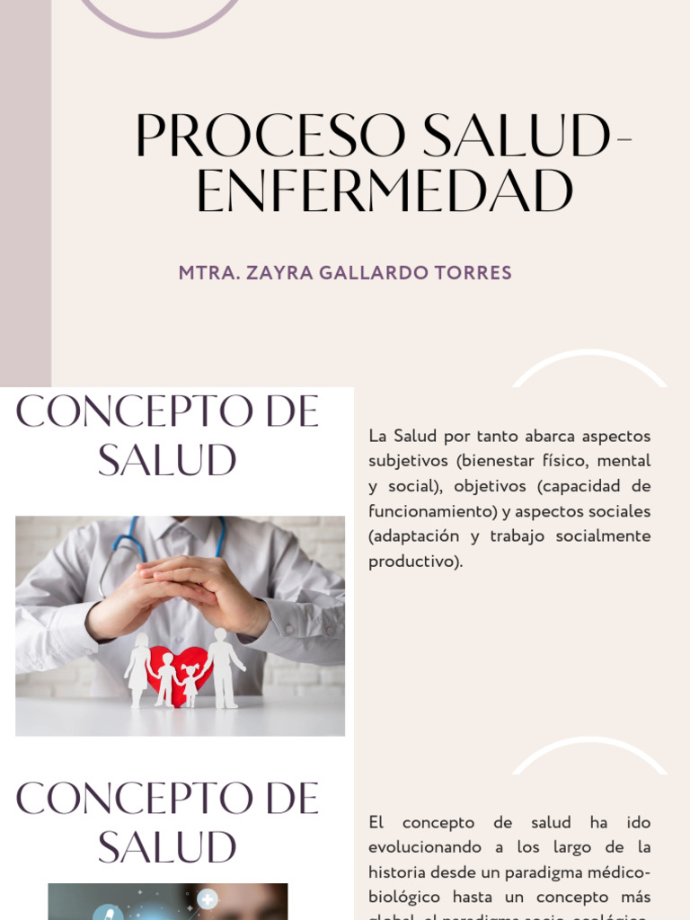 PROCESO SALUD ENFERMEDAD | PDF | Infección | Asistencia sanitaria preventiva