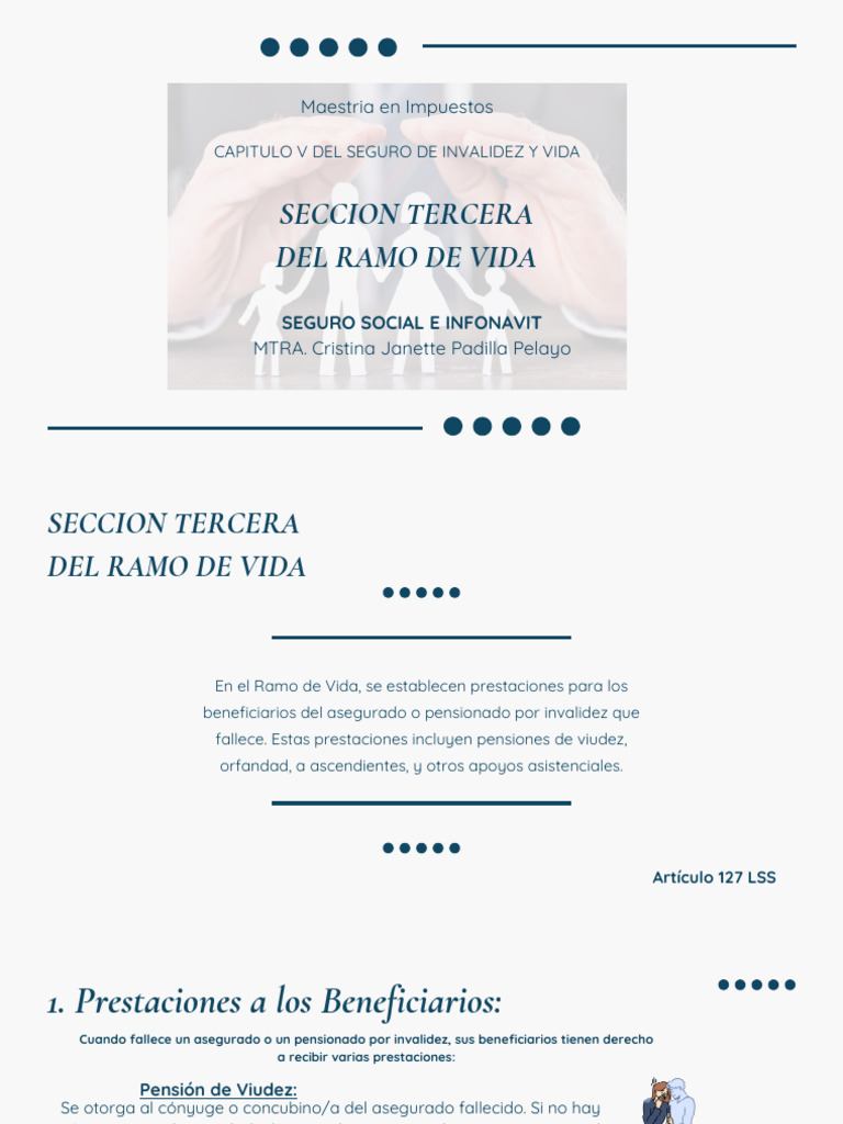 Prestaciones de Invalidez y Vida LSS | PDF | Pensión | Instituciones sociales