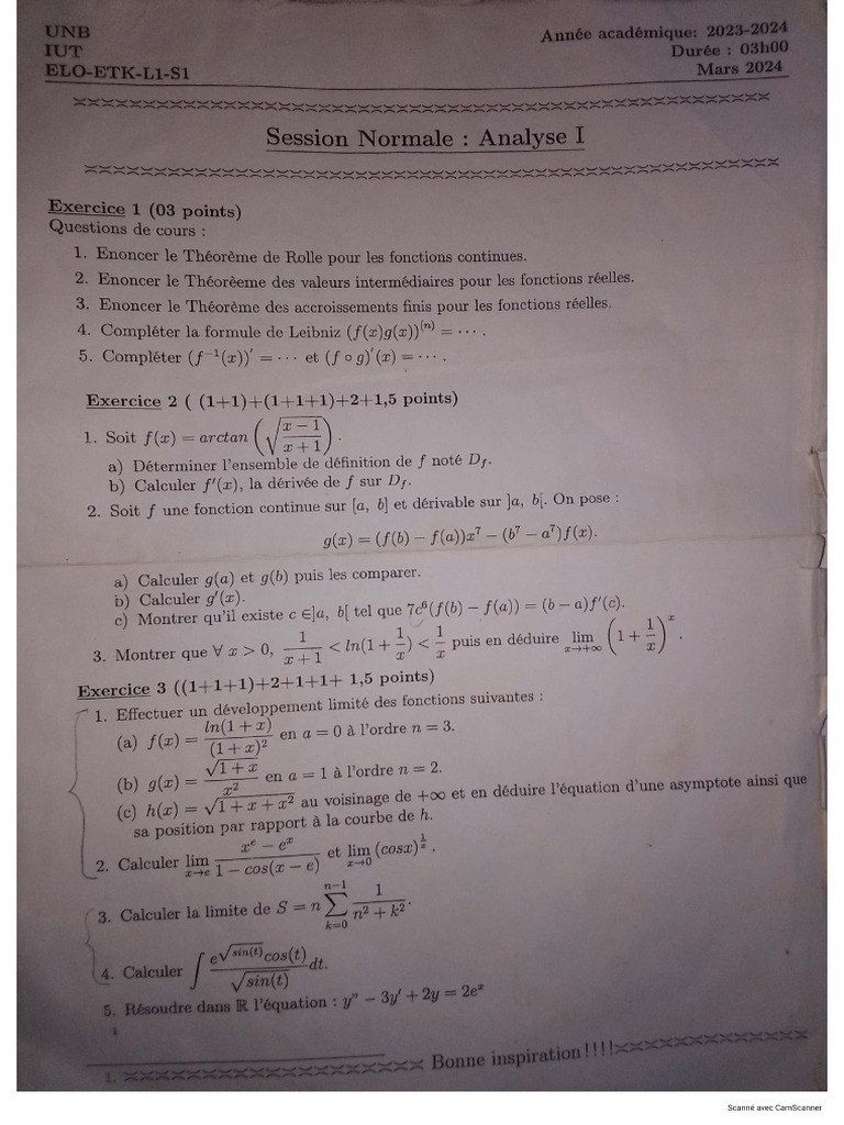 Ancien Devoir (2024) ?S1 | PDF