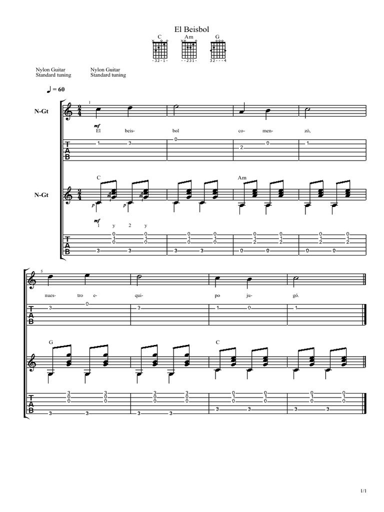 3 El Beisbol | PDF | Guitar Family Instruments | Irish Musical Instruments