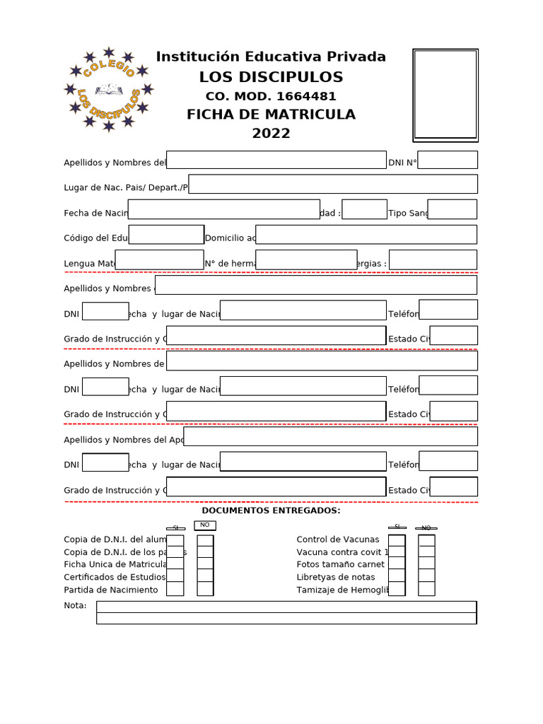 Ficha de Matricula | PDF | Aplicaciones de la criptografía | Argentina