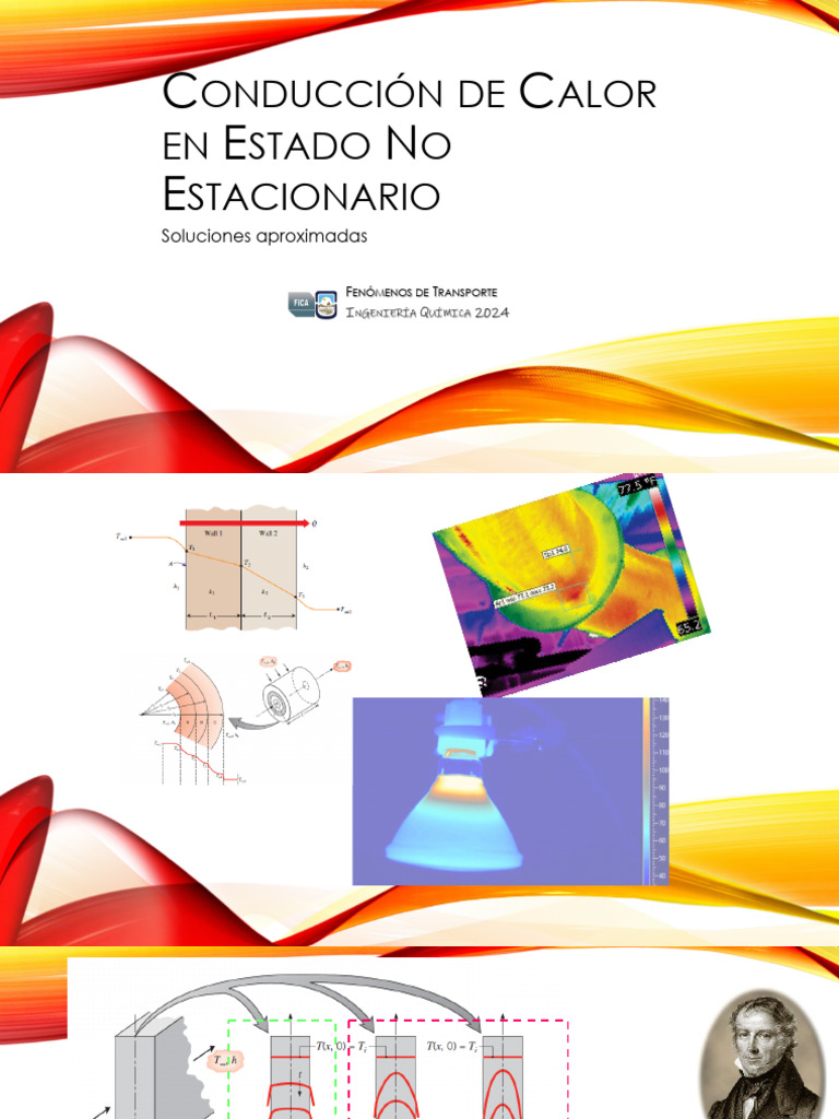 Conducción de Calor No Estacionaria | PDF | Transferencia de calor | Calor