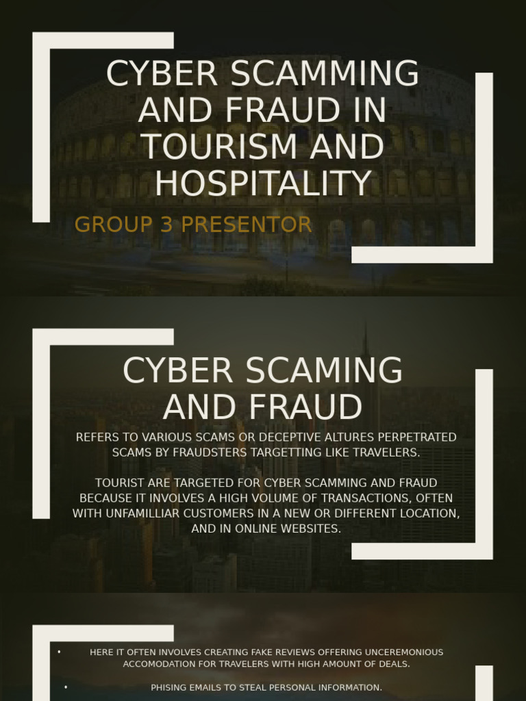 Cyber Scamming and Fraud in Tourism and Hospitality | PDF | Internet ...