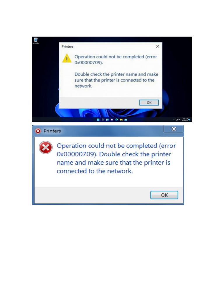 Resolver Error Error 0x00000709 Windows 11 2.0 | PDF