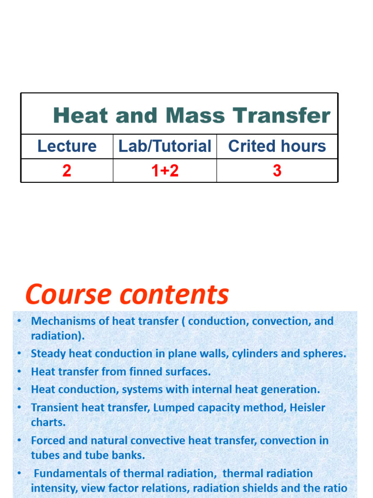 1 Heat Transfer | PDF | Heat Transfer | Heat