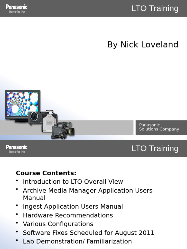 LTO Presentation Revised-08!07!2011 | PDF | Storage Media | Computer ...