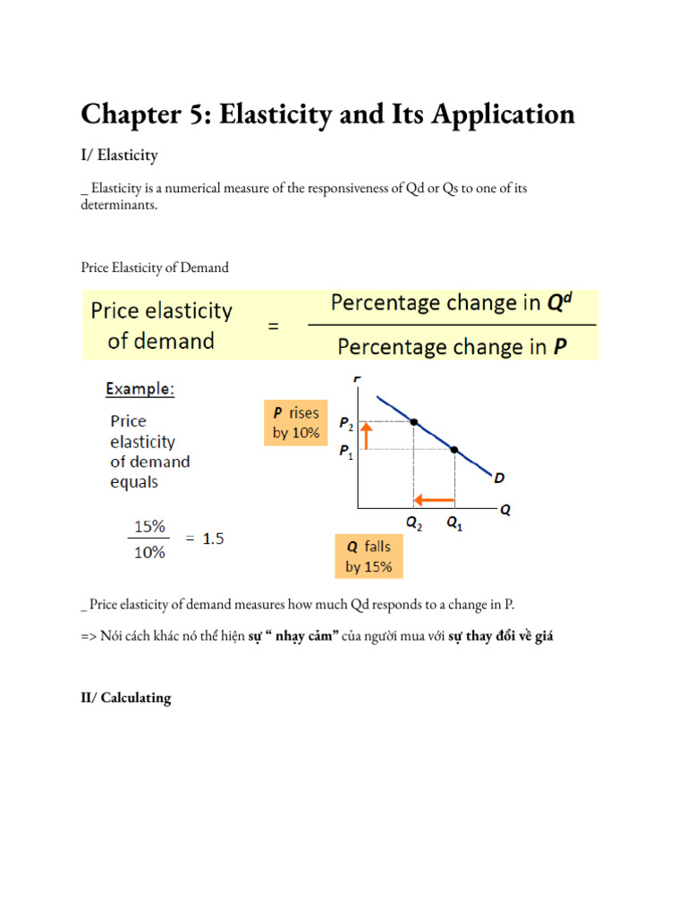 Chapter 5 - Elasticity and Its Application | PDF
