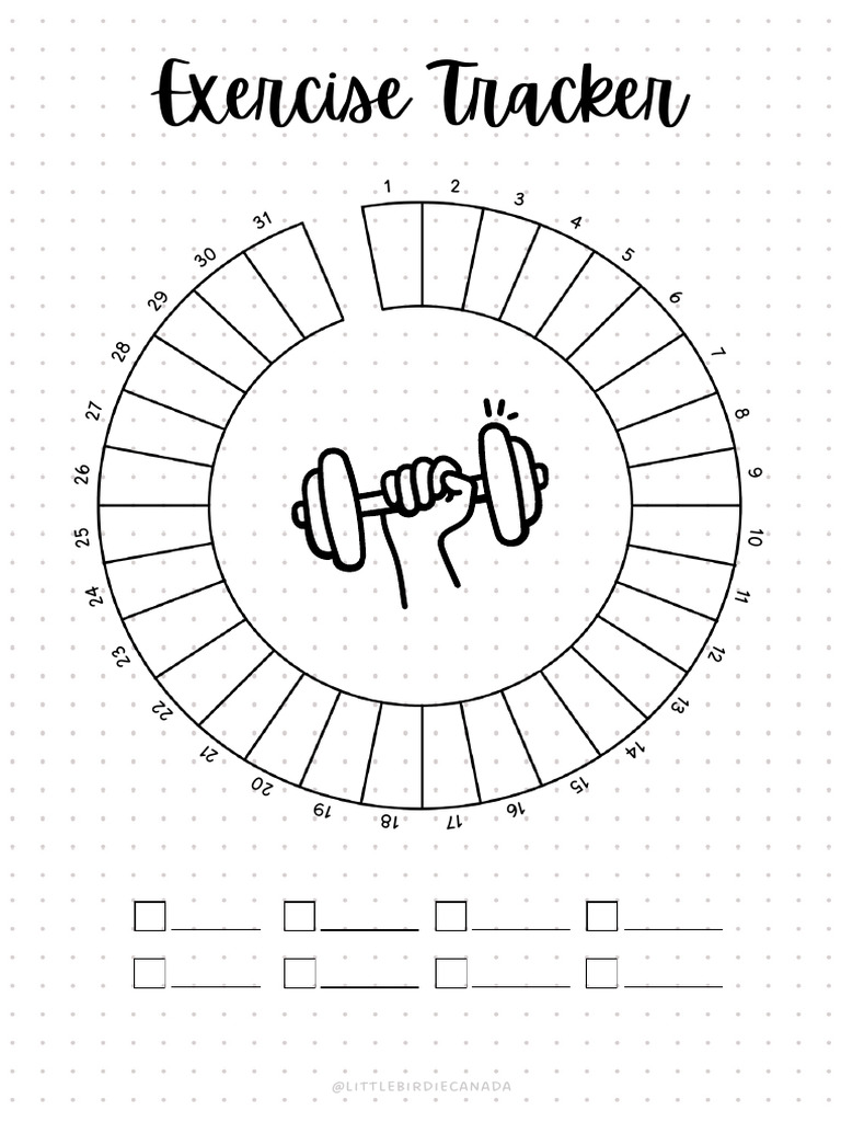Exercise Tracker - Blank | PDF