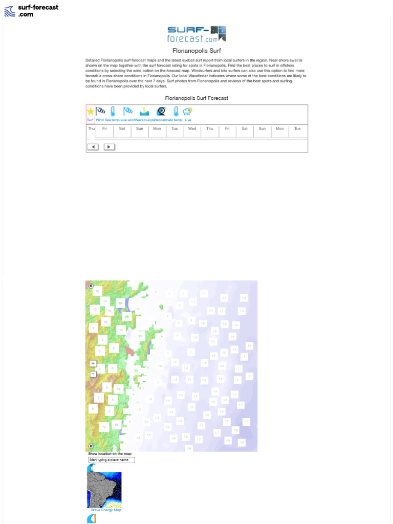 Florianopolis Surf Forecast Guide | PDF | Applied And Interdisciplinary ...