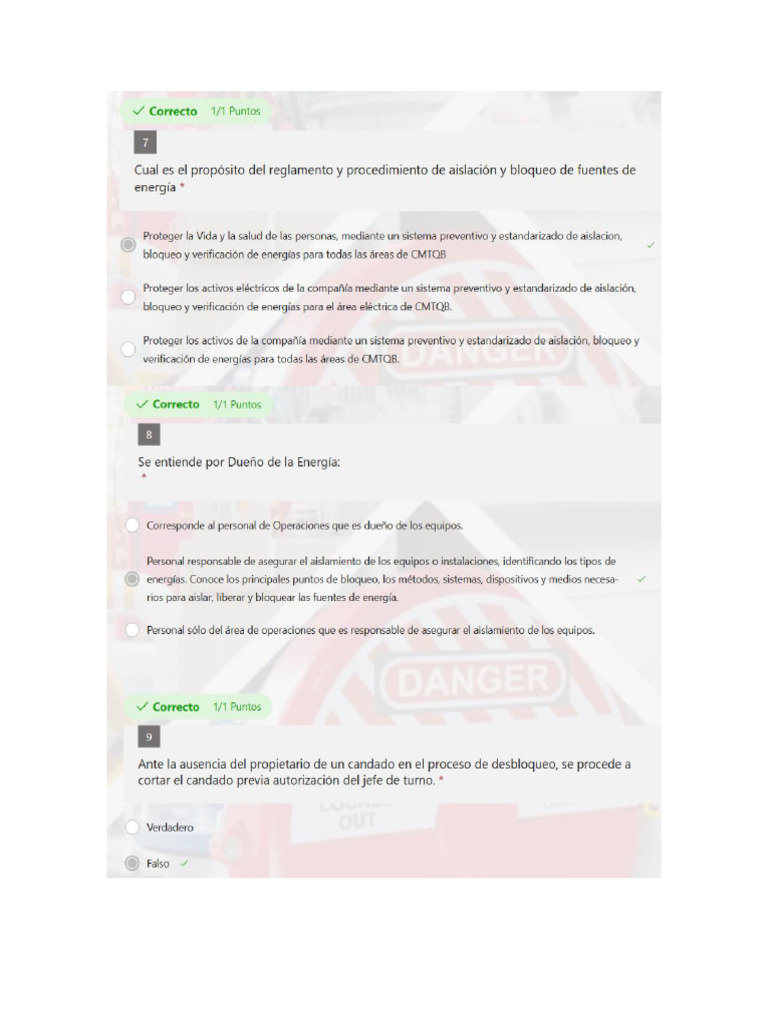 Prueba de Aislacion y Bloqueo QB2 | PDF