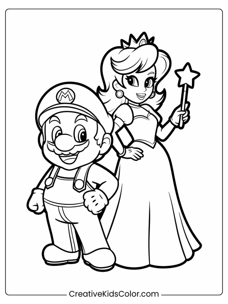 Rosalina Coloring Pages for Kids | PDF