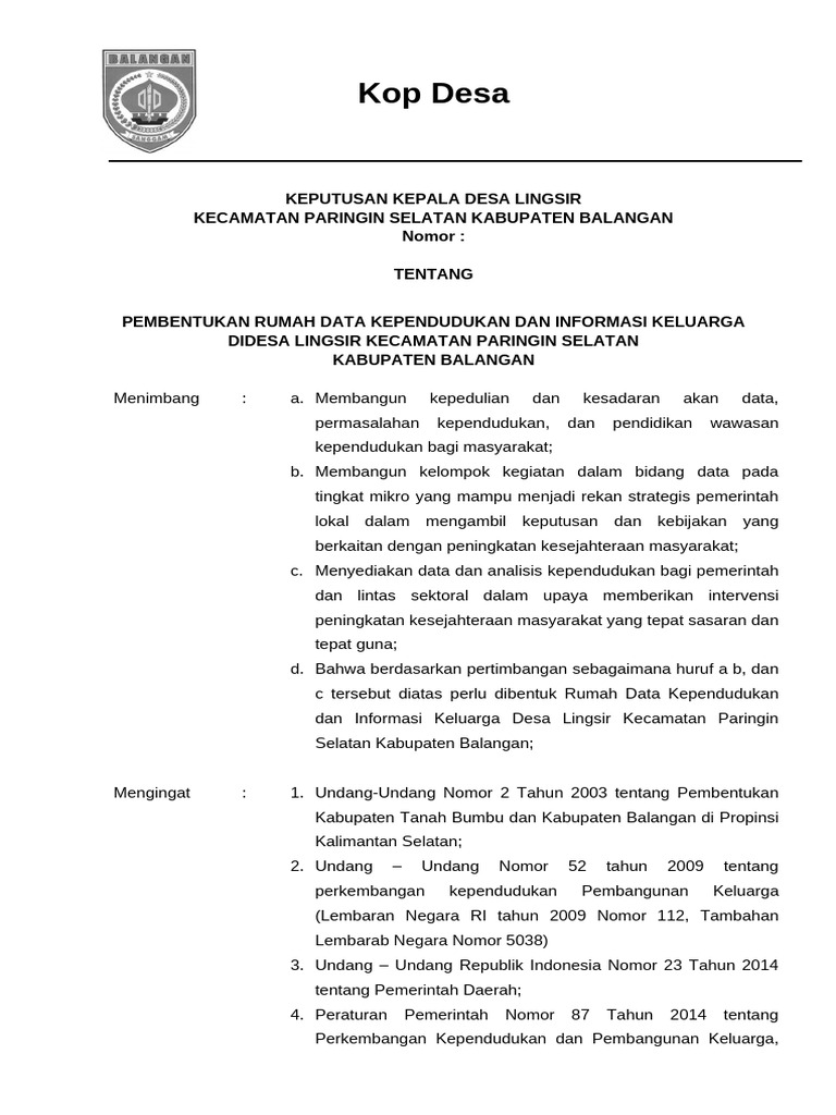 SK Rumah Dataku | PDF