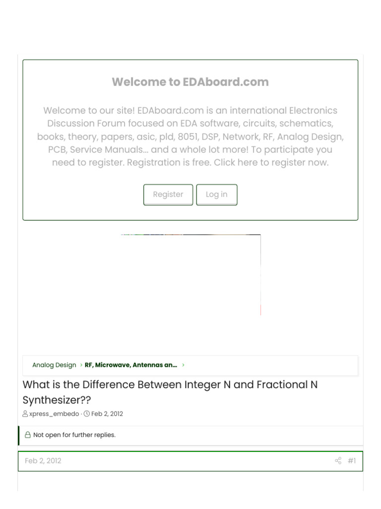 What Is The Difference Between Integer N and Fractional N Synthesizer ...