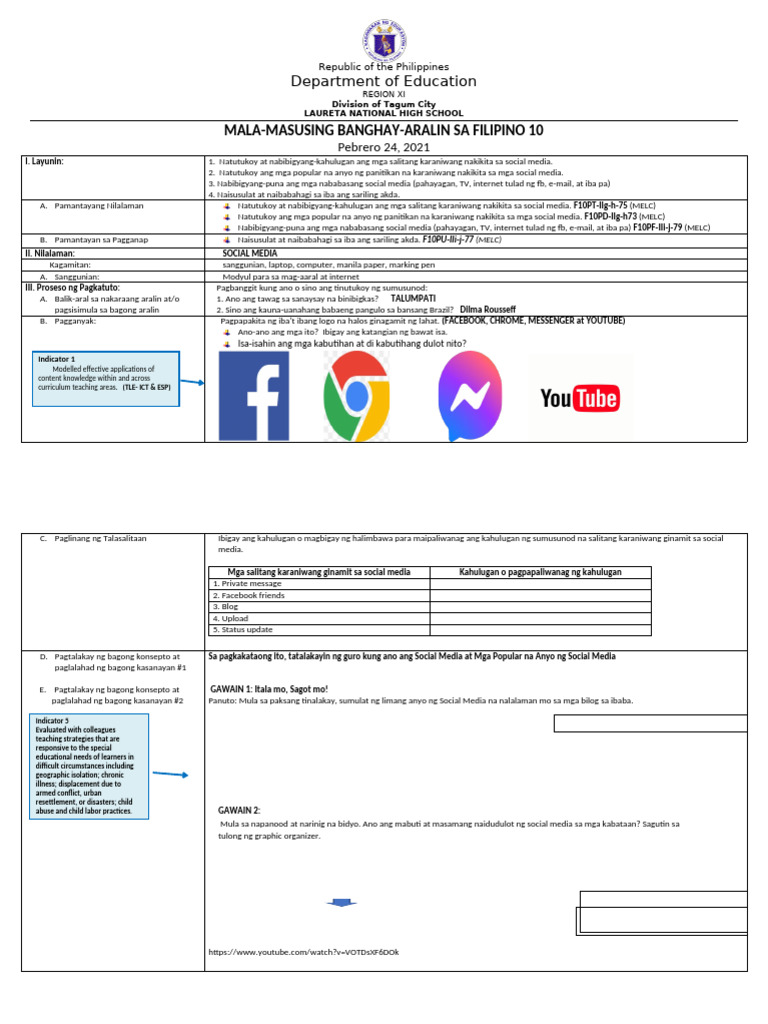 DLP COT 1.fil10 Feb.262021 | PDF