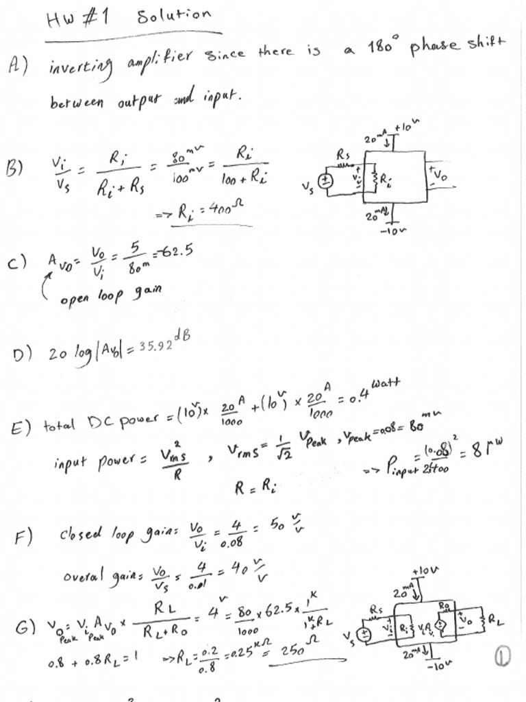 HW1 Solution-EEE3302-S24 | PDF
