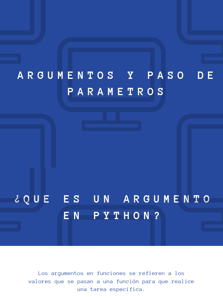 Argumentos en Funciones de Python | PDF | Python (lenguaje de ...