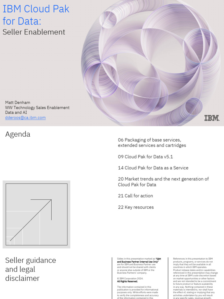 Cloud Pak For Data - Seller Presentation | PDF | Ibm Db2 | Cloud Computing