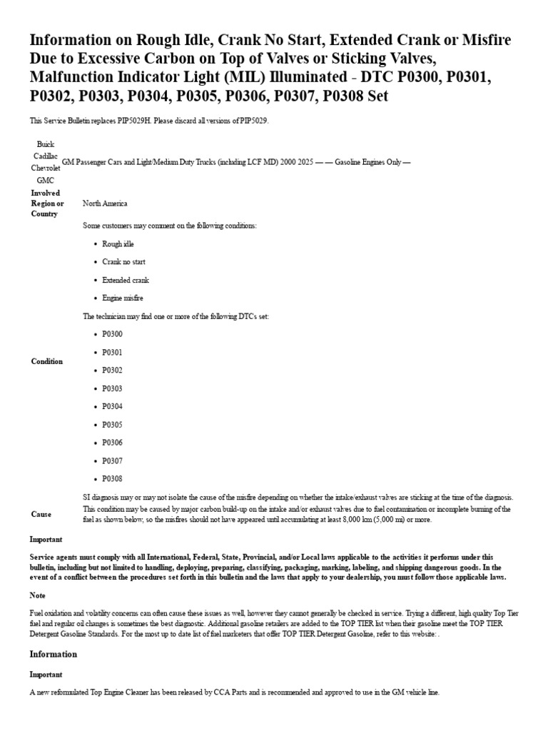 Engine Idle and Misfire Issues Guide | PDF | Engines | Gasoline