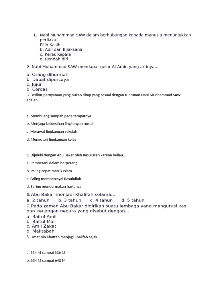 PH Kelas 6 Bab 5 | PDF