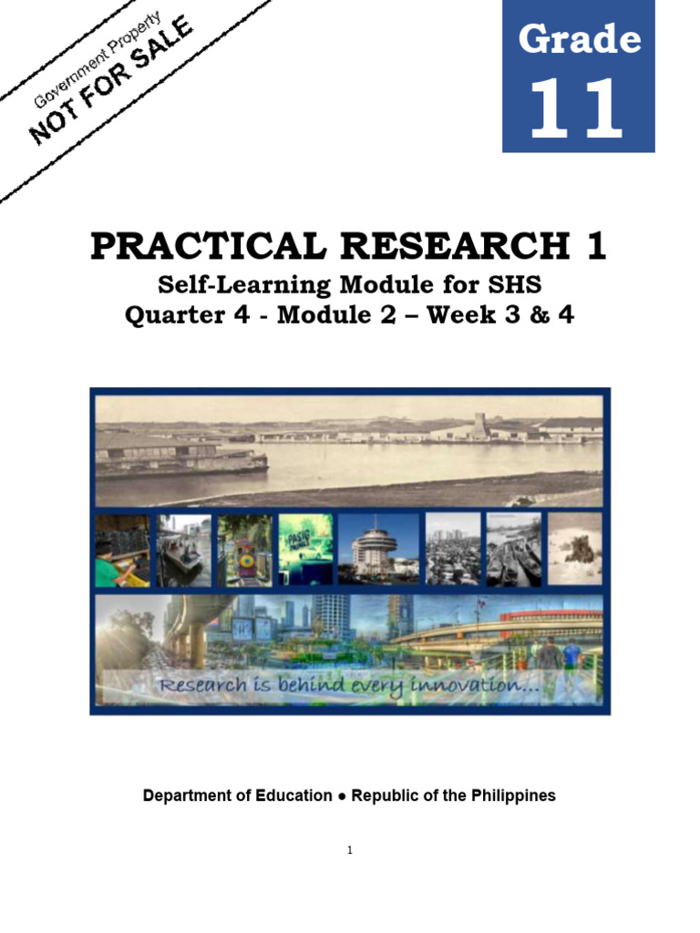 Practical Research 1 - Q4 - Module 2 - Week 3&4 | PDF | Level Of Measurement | Methodology