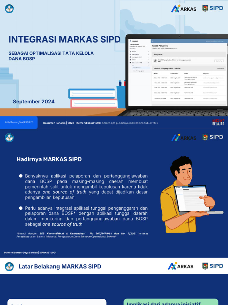 Integrasi MARKAS dan SIPD untuk BOSP | PDF