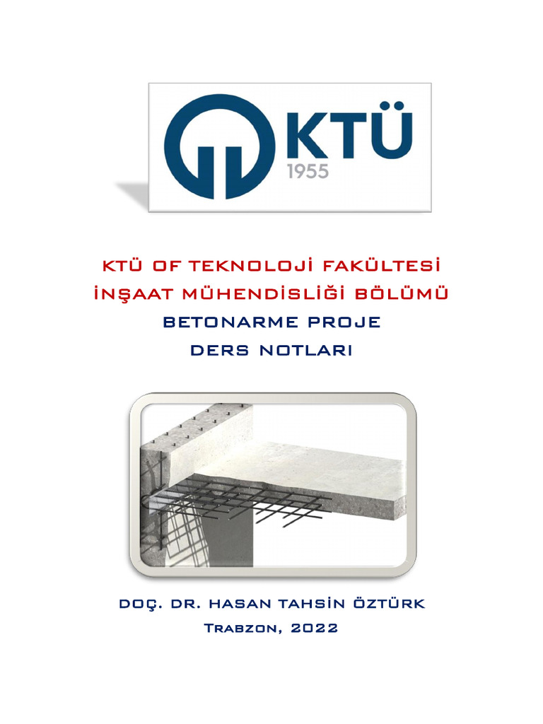 Betonarme Proje Ders Notlari | PDF