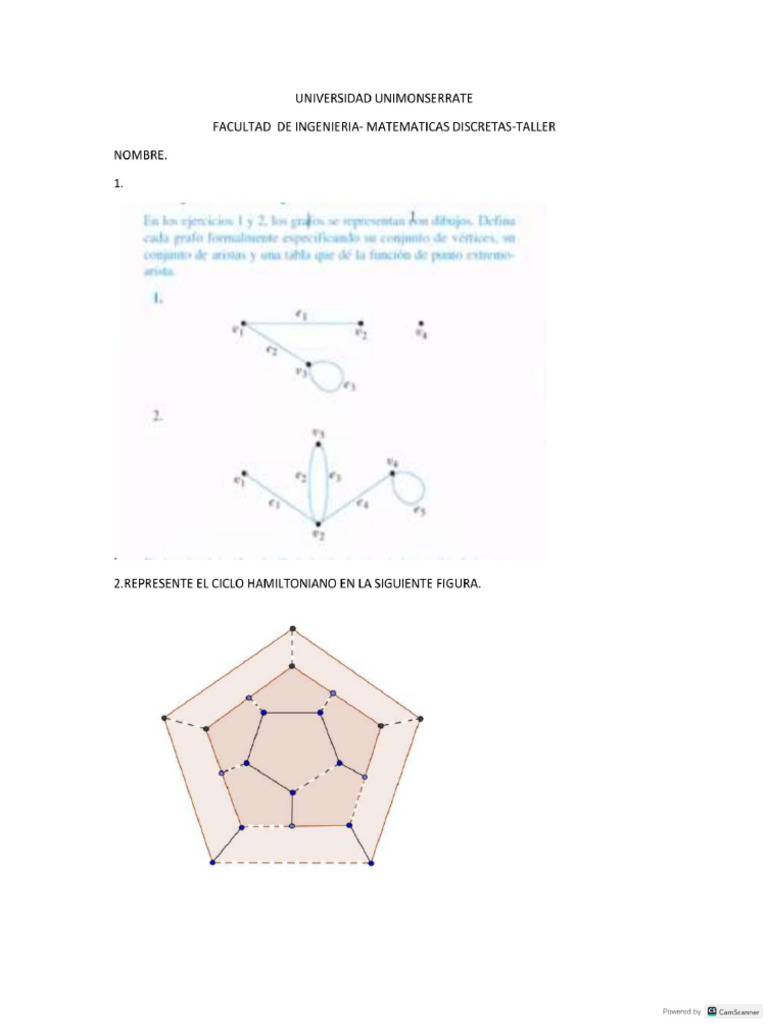 Taller de Grafos 1. | PDF