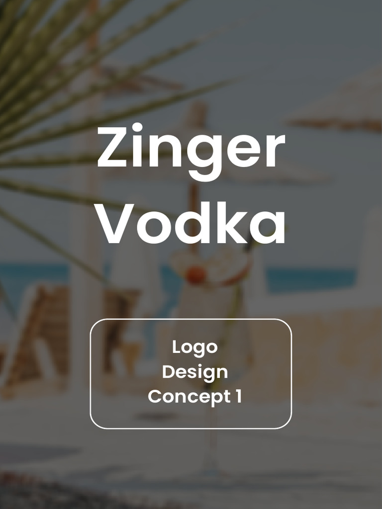 Zinger Vodka logo Concept | PDF