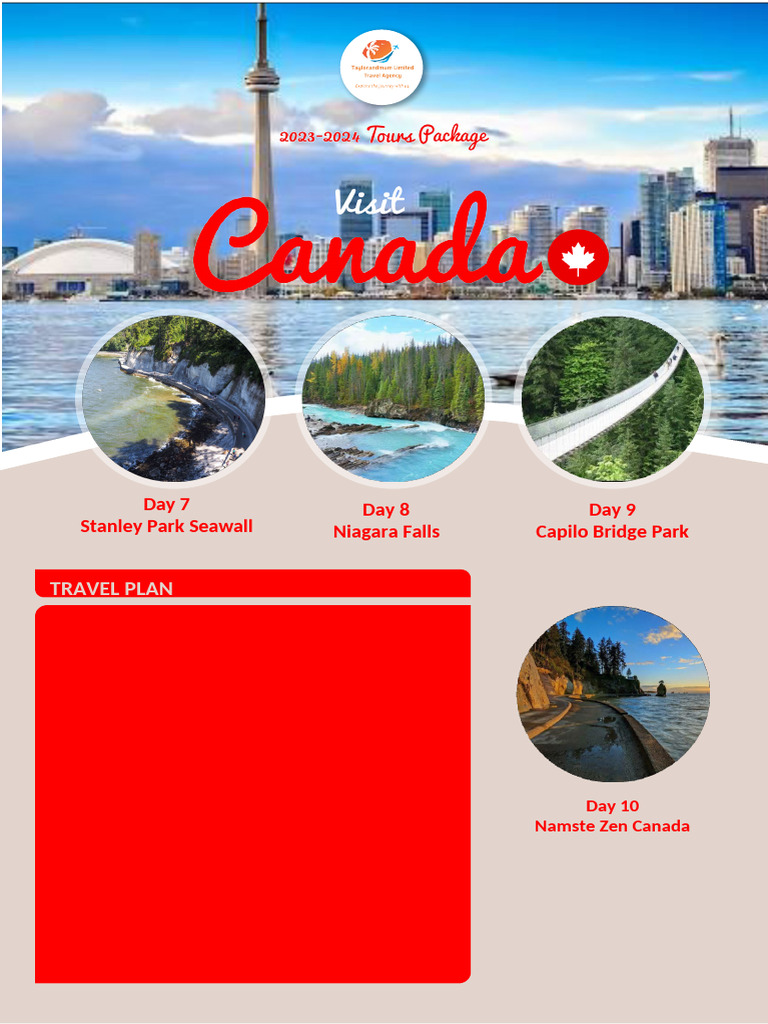 10-Day Travel Itinerary in Canada | PDF