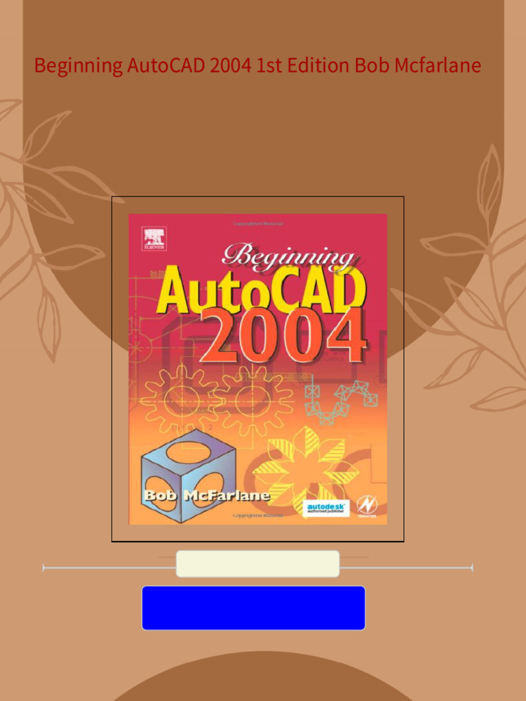 Beginning Autocad 2004 1St Edition Bob Mcfarlane | PDF | Window (Computing) | Menu (Computing)