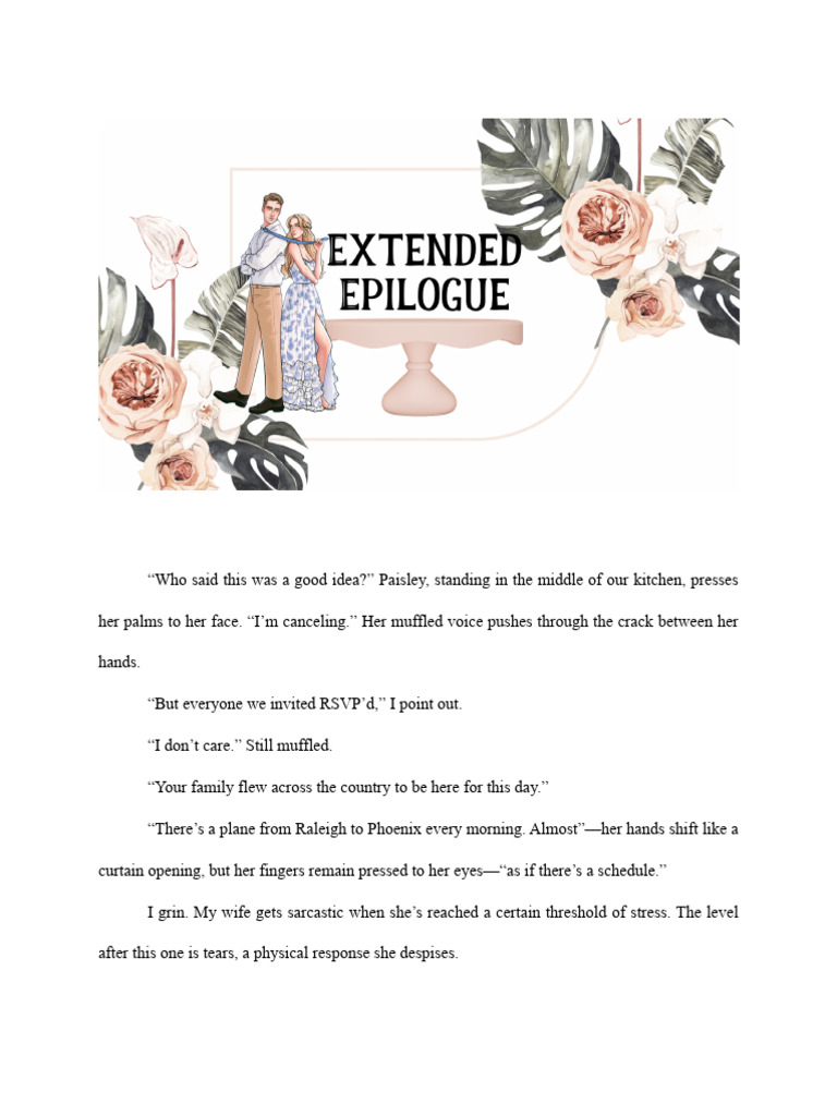 Here For The Cake Extended Epilogue | PDF