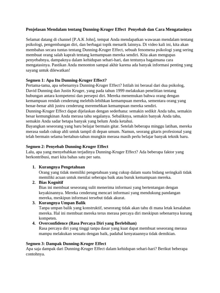 Penjelasan Mendalam Tentang Dunning | PDF