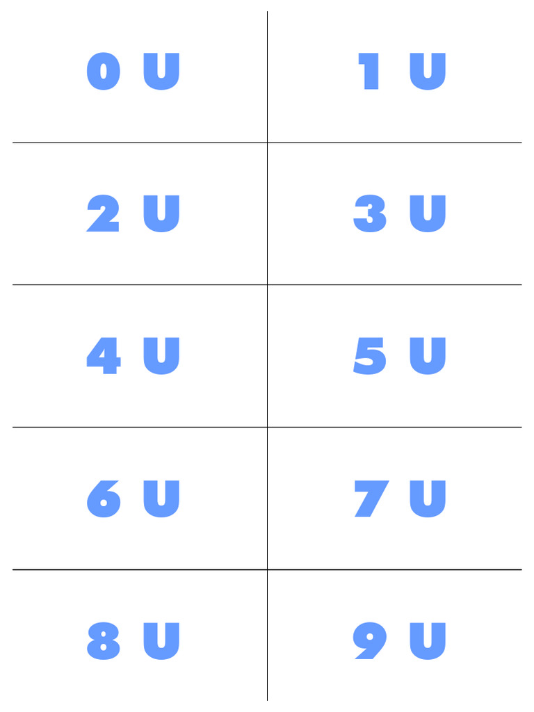 Cartes Pour Construire Un Tableau Des Nombres | PDF
