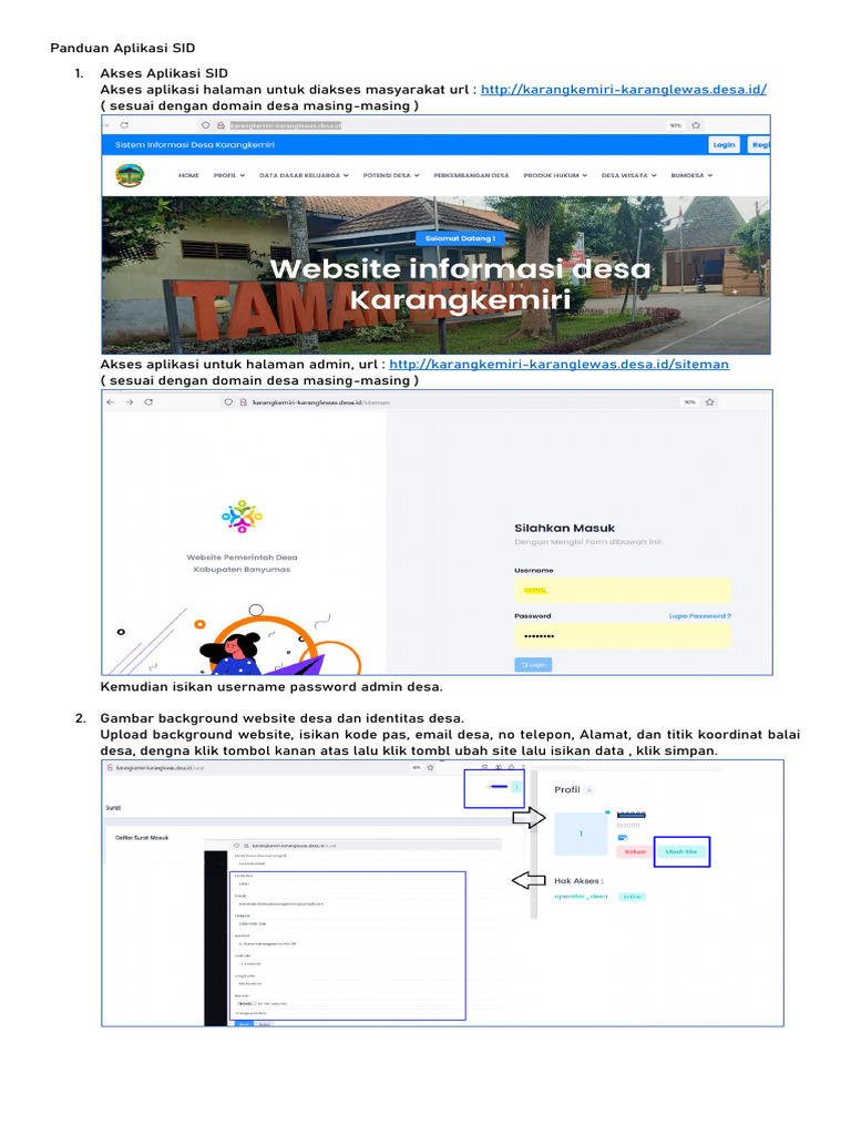 Panduan Aplikasi SID | PDF