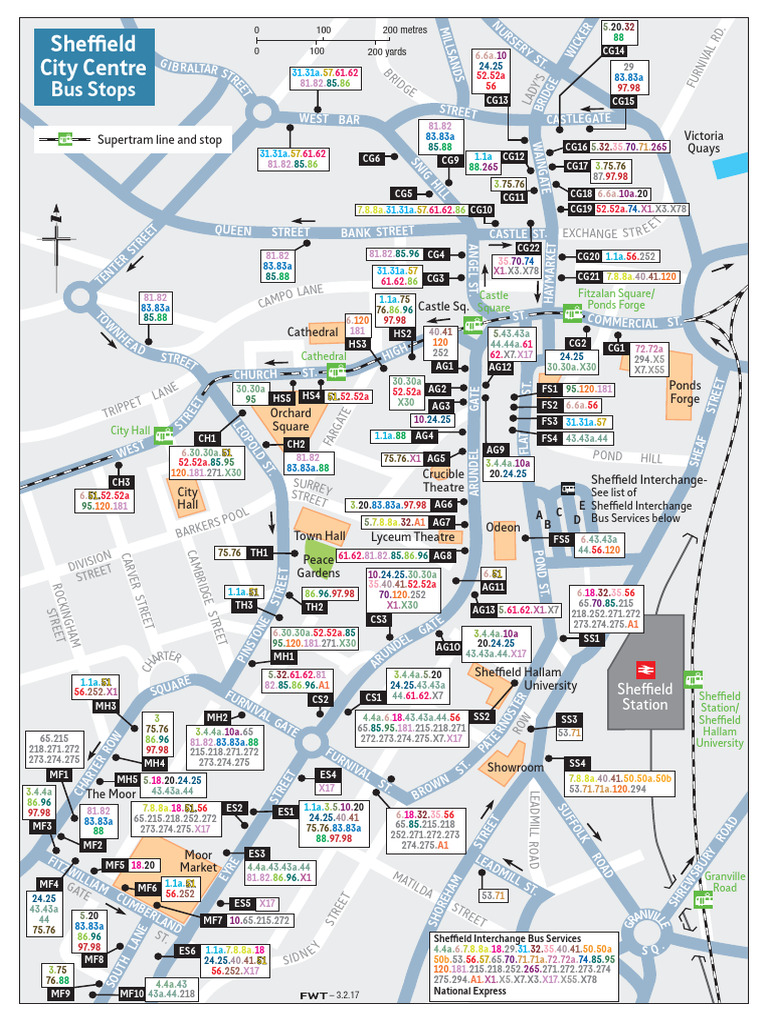 Sheffield CC Map | PDF | Sheffield | Transport