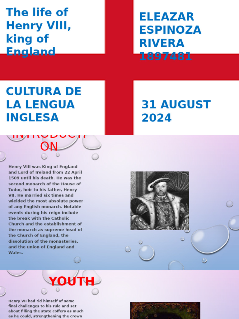 Henry VIII: England's Transformative King | PDF | Monarchy Of The ...