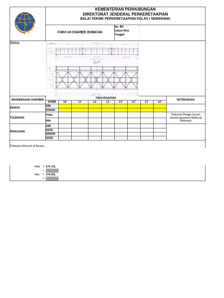 Uji Chamber Jembatan BH 807 | PDF
