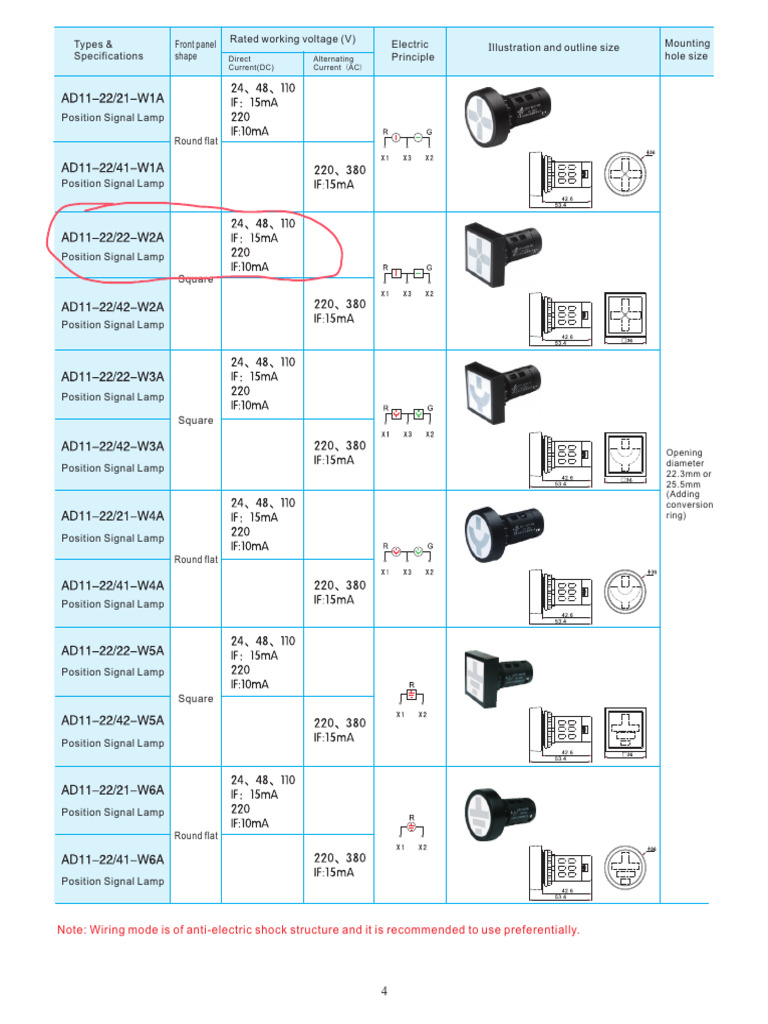 Semaphore Lamp Specifications Guide | PDF