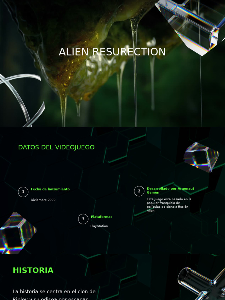 Alien Resurection Presentation | PDF | Juego de azar | Videojuegos