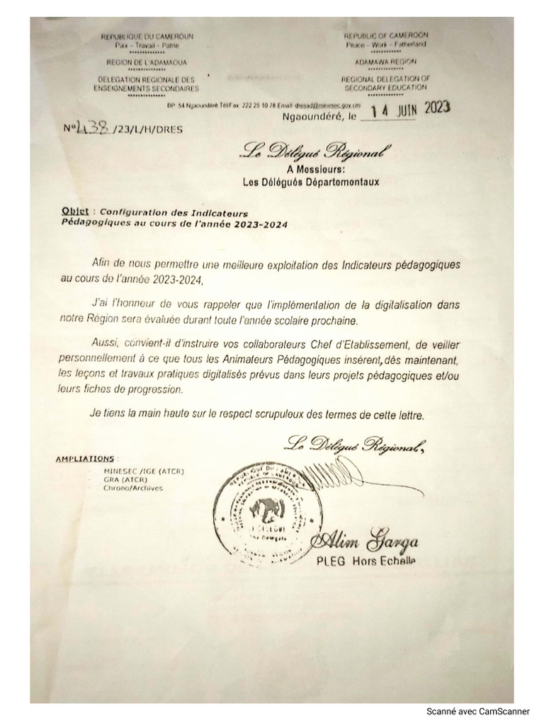 configuration des indicateurs pédagogiques-1 | PDF