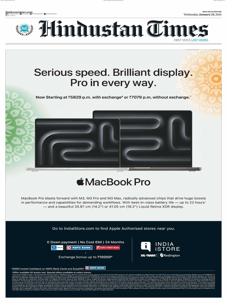 HT_Delhi_24-01-2024 | PDF