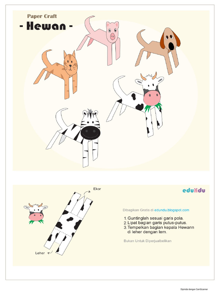 Avva - Paper Craft Hewan | PDF